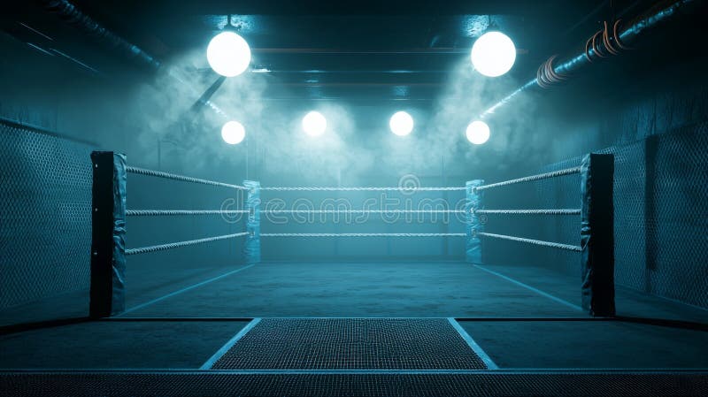 Boxing Ring Features Worn Ropes and a Moody Ambiance Accentuated by ...