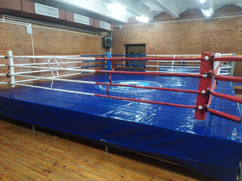 Boxing ring, boxing gym editorial image. Image of games - 271970280