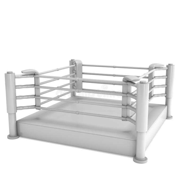 Boxing Ring. High Resolution 3d Render. Stock Illustration ...