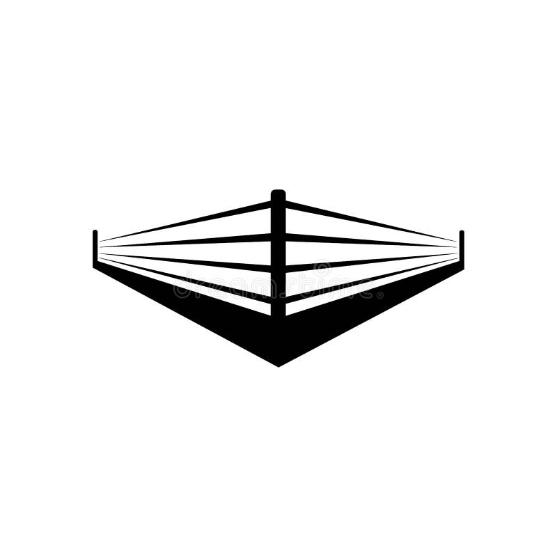 Boxing Ring Icon Logo Vector Stock Illustration - Illustration of power ...
