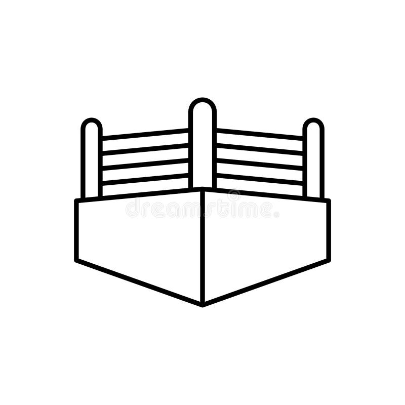 Boxing Ring Icon Vector Design Templates Simple and Modern Stock Vector ...
