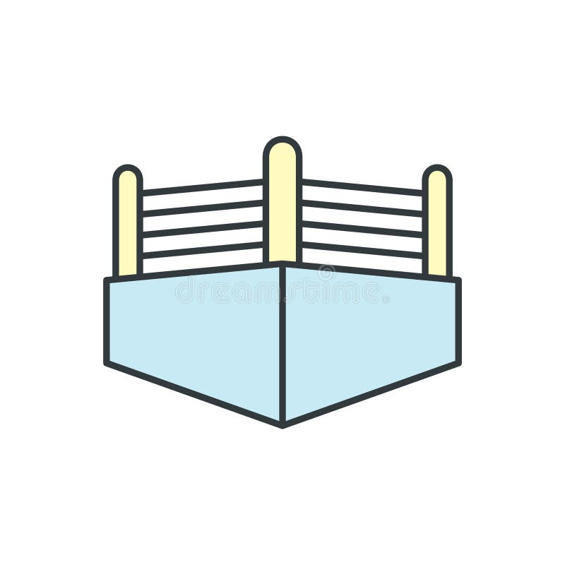 Boxing Ring Icon Vector Design Templates Simple and Modern Stock Vector ...