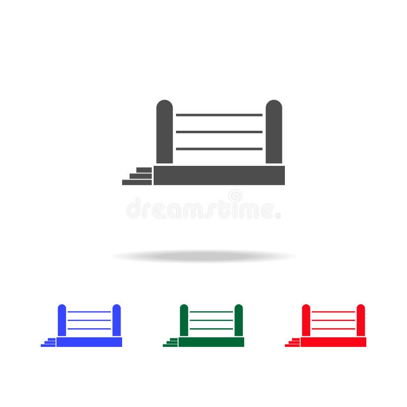 Boxing Ring Icon. Detailed Set of Athletes and Accessories Icons ...
