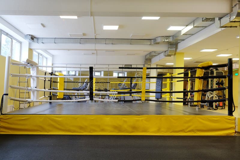 Boxing ring stock photo. Image of empty, professional - 77622380
