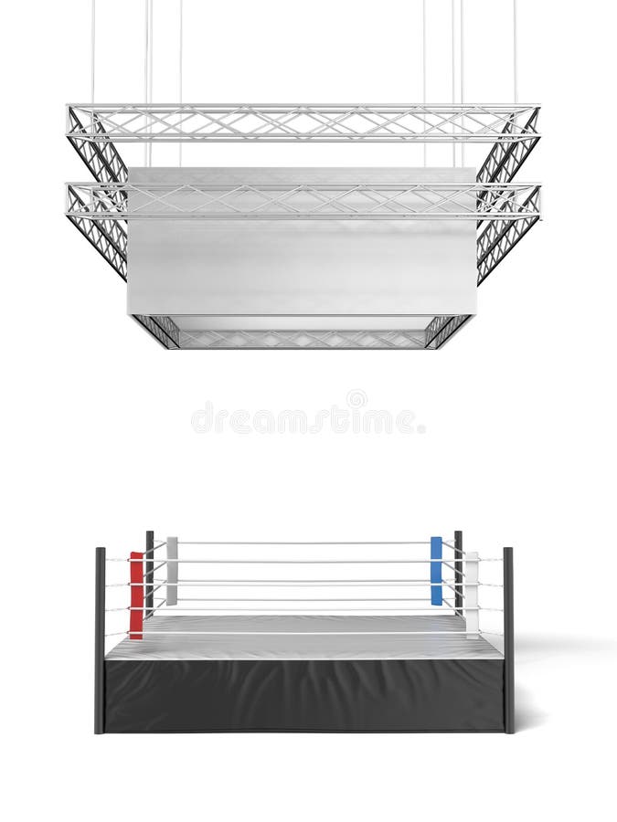 Boxing ring stock illustration. Illustration of fight - 10833526