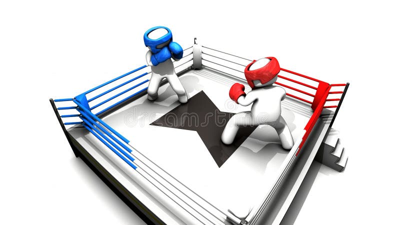 Boxing Ring, Boxing Match Concept Animation Stock Footage - Video of ...