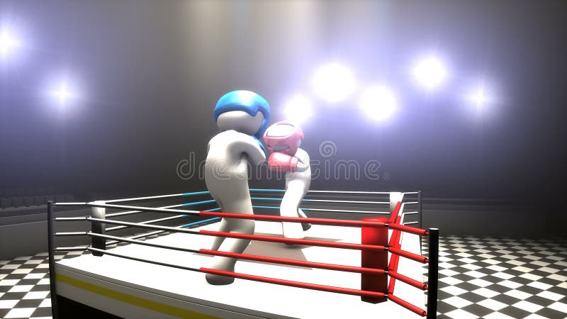 Boxing Ring, Boxing Match Concept Animation Stock Footage - Video of ...