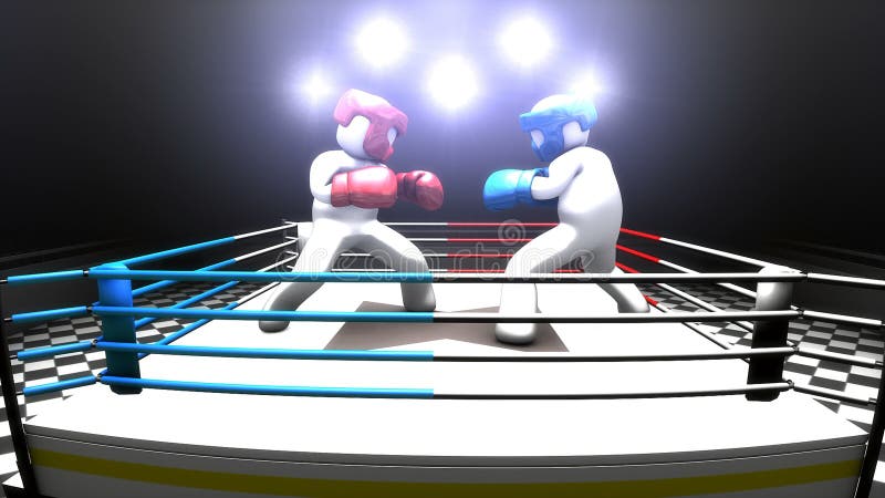 Boxing Ring, Boxing Match Concept Animation Stock Video - Video of ...