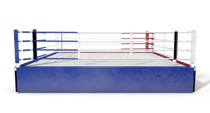 Boxing Ring Modern Isolated Stock Illustration - Illustration of ...