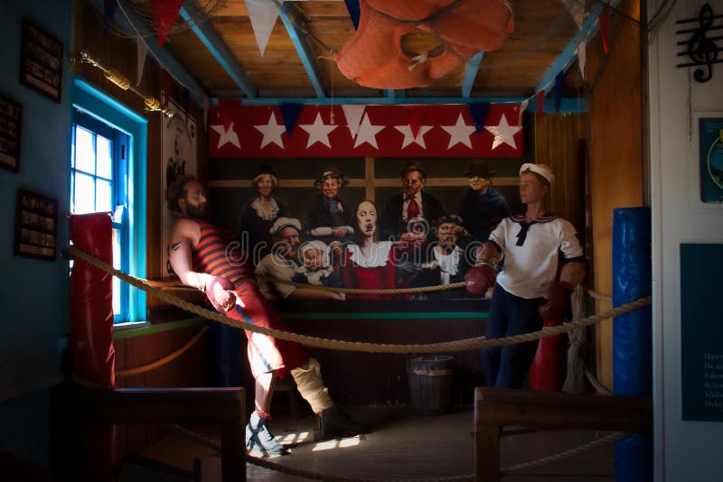 Boxing Ring in a Museum at Popeye Village Editorial Image - Image of ...