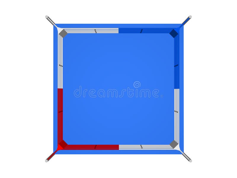 Boxing Ring Top View stock illustration. Illustration of ring - 32886990