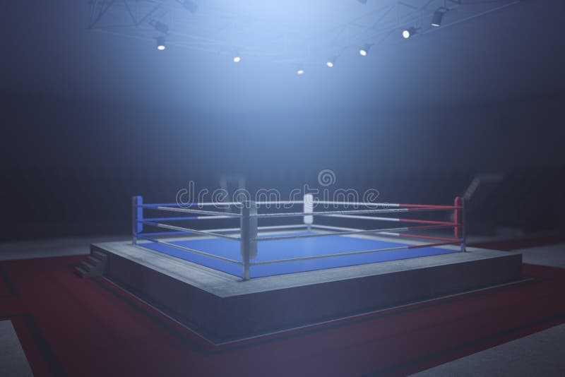 Boxing ring stock illustration. Illustration of boxing - 93630557