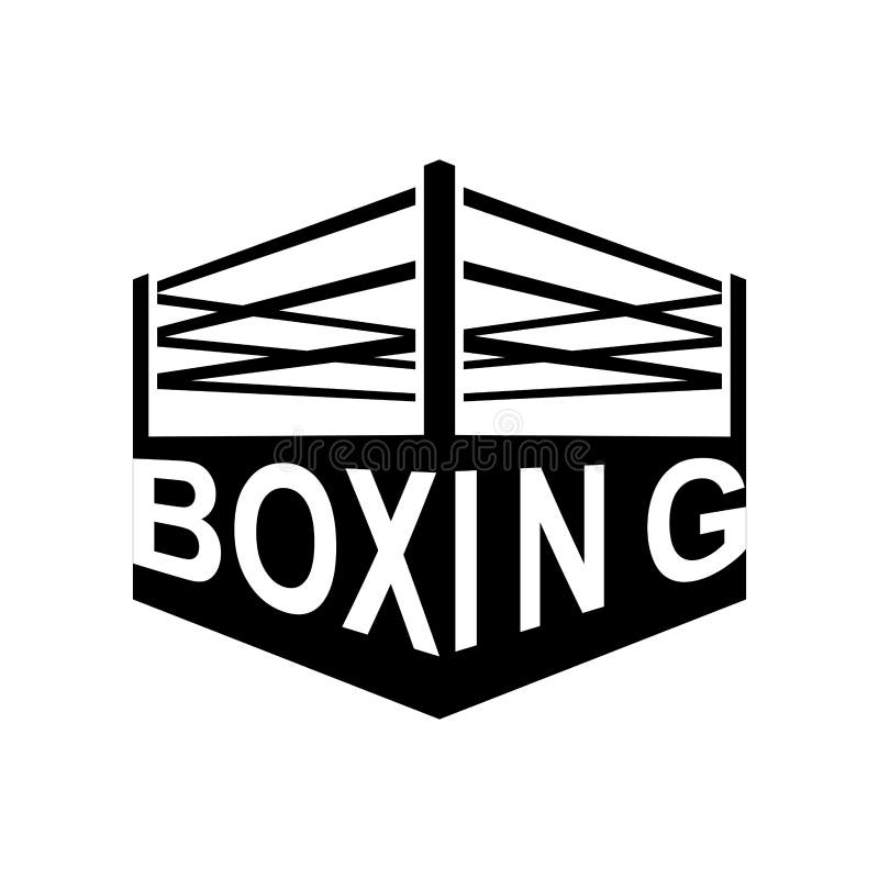 Boxing Ring Sign Symbol. Boxing Icon Stock Vector - Illustration of ...