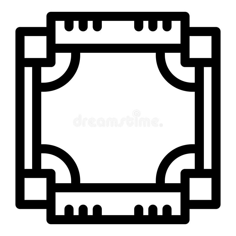Boxing Ring Surrounded by Ropes Representing Fighting Competition Stock ...
