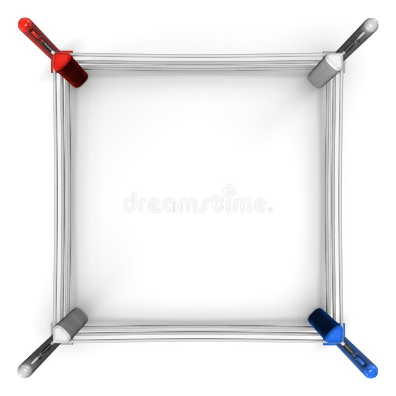 Boxing Ring Top View stock illustration. Illustration of ring - 32886990