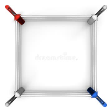 Boxing Ring Top View stock illustration. Illustration of ring - 32886990