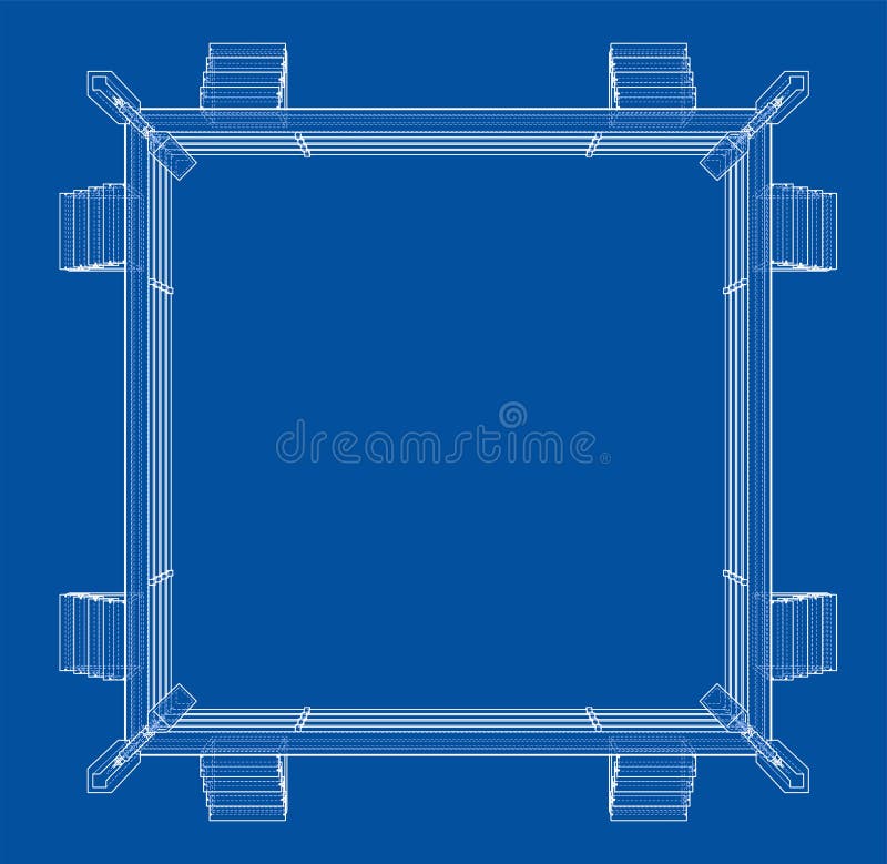 Boxing Ring Isolated on White Background Stock Vector - Illustration of ...