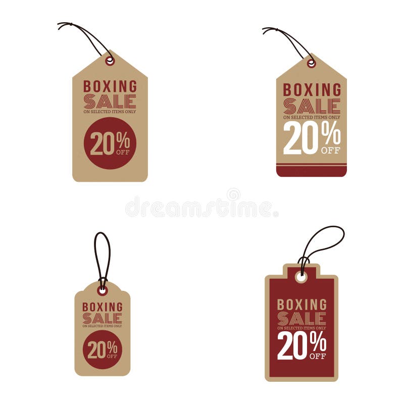 Boxing sale labels stock vector. Illustration of business - 61934702