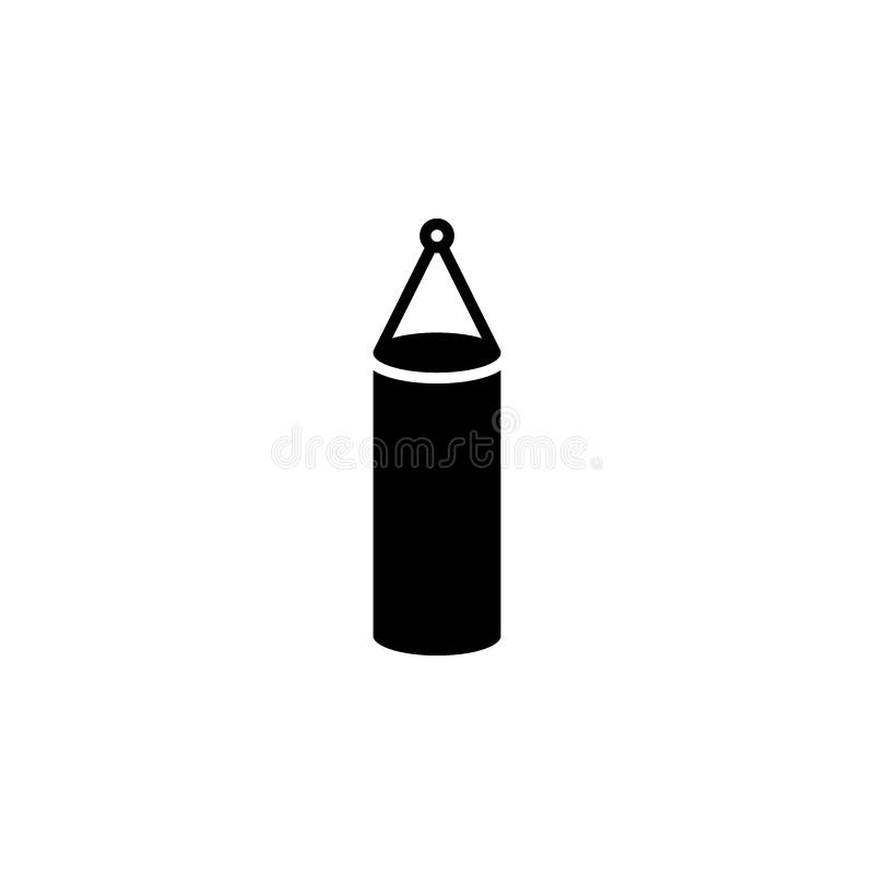 Boxing Sandbag Icon Vector Illustration Stock Vector - Illustration of ...