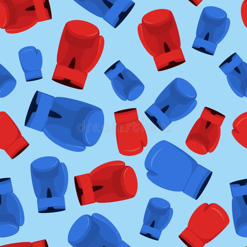 Boxing Seamless Pattern Set Stock Vector - Illustration of flyer ...