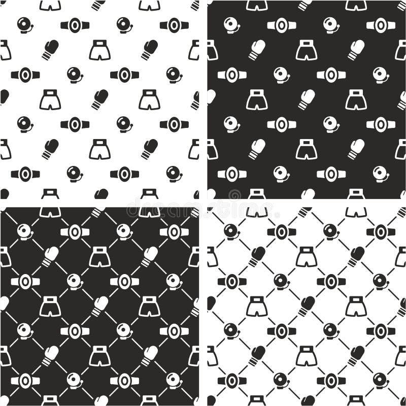Boxing Seamless Pattern stock vector. Illustration of design - 79323560