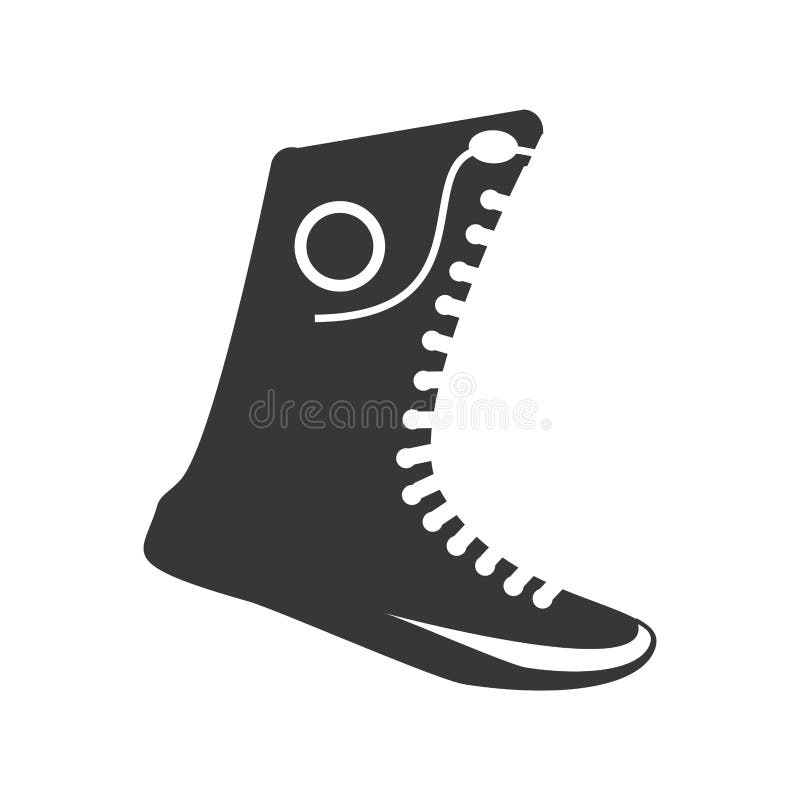 Boxing Shoes Equipment Isolated Icon Stock Vector - Illustration of ...