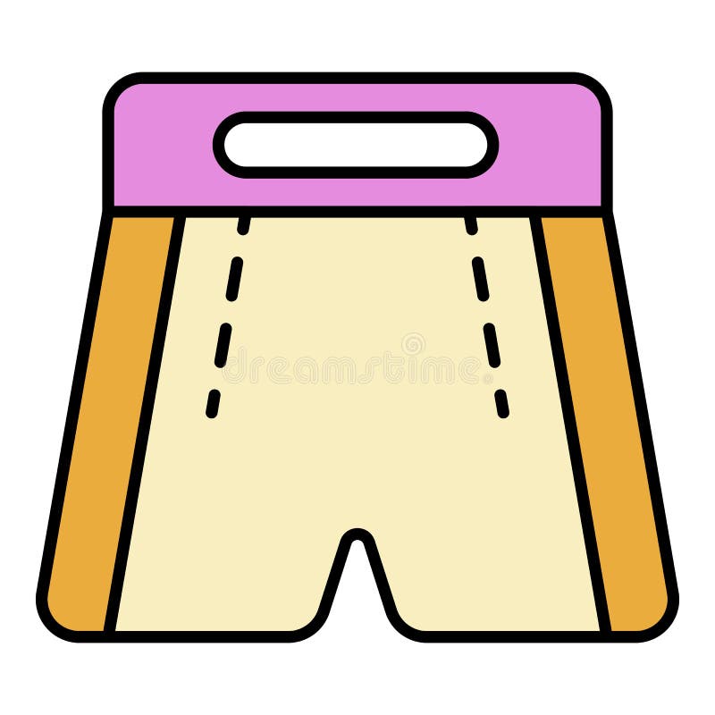 Boxing Shorts Icon Color Outline Vector Stock Vector - Illustration of ...
