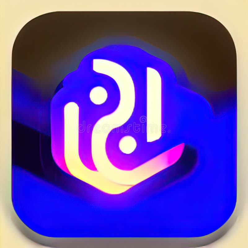 Boxing Software App Style Icon. Generative AI. Stock Illustration ...