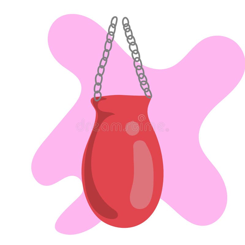 Boxing Speed Bag,boxing Punching Bag Vector Flat Design. Stock Vector ...
