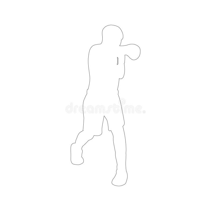 Boxing Sport Person Icon Vector Stock Illustration - Illustration of ...