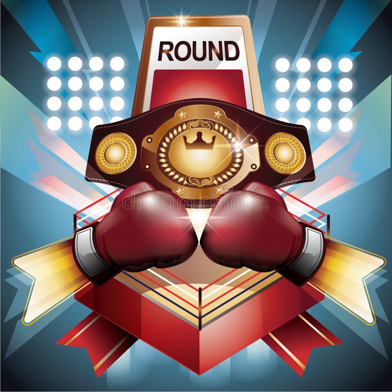 Boxing Stadium. Vector Illustration Decorative Design Stock Vector ...