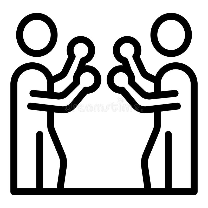 Boxing Tournament Icon Outline Vector. Champion Fight Stock Vector ...