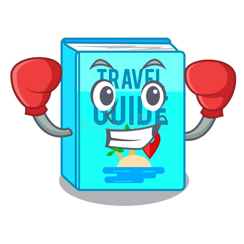 Boxing Travel Guide Book the Shape Mascot Stock Vector - Illustration ...