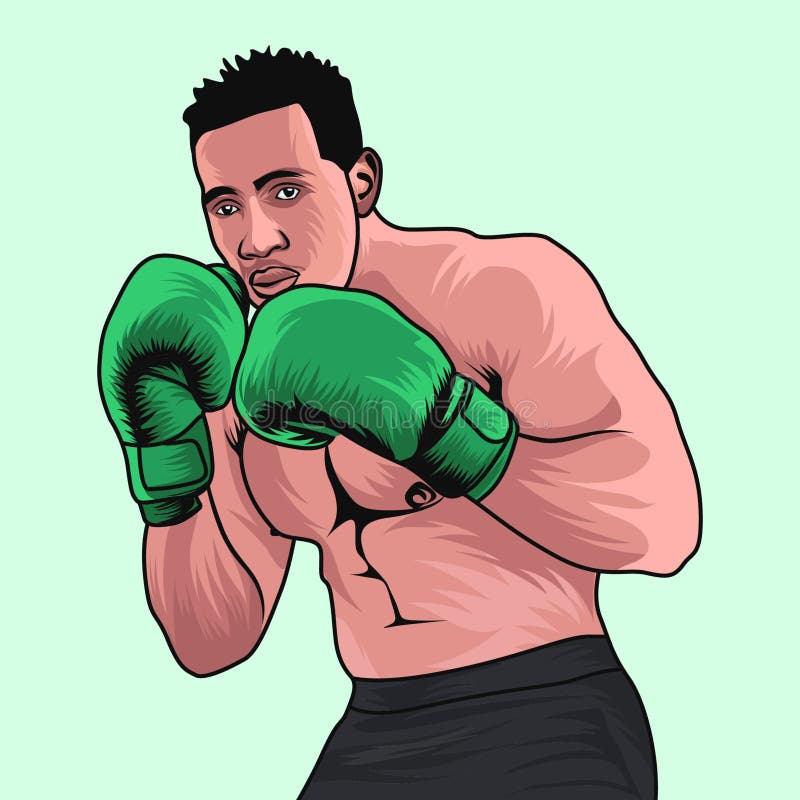 Boxing Vector Illustration Graphic Stock Vector - Illustration of ...