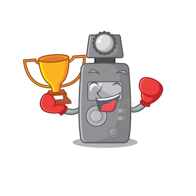 Boxing Winner Light Meter with in the Character Stock Vector ...