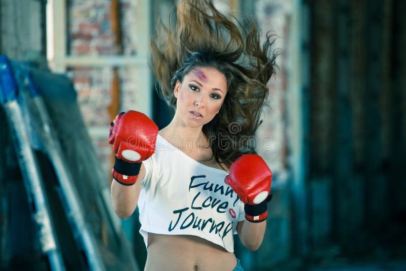 Boxing woman stock photo. Image of move, competition - 44921304