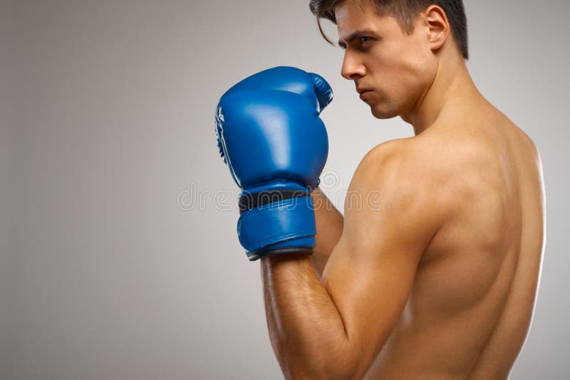 Boxing. Young Boxer Ready To Fight Stock Photo - Image of fighter ...
