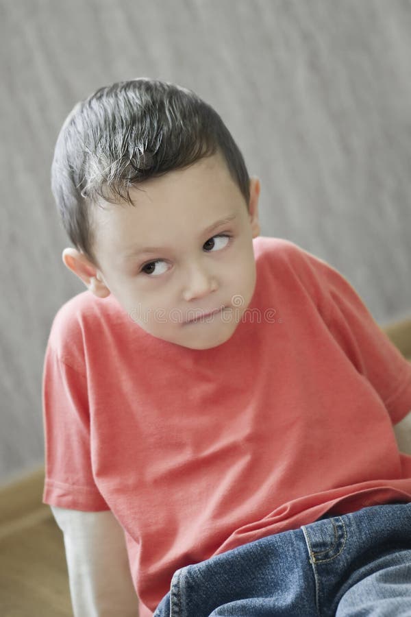 Boy stock photo. Image of interior, little, male, boredom - 11665226