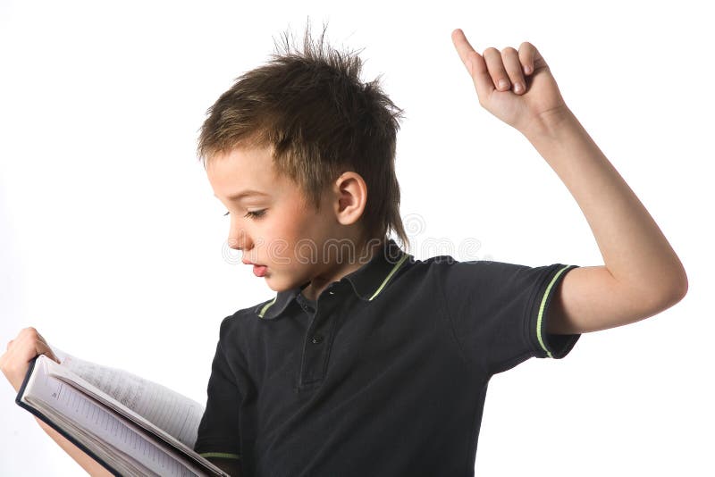 Boy stock image. Image of head, education, diligent, isolated - 12688229