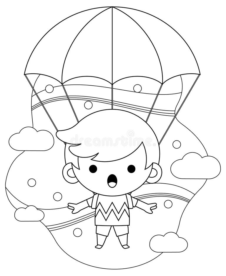 Boy Paragliding Stock Illustrations – 32 Boy Paragliding Stock ...