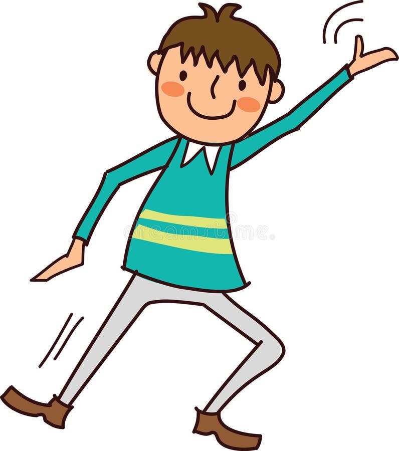 Stand On One Leg Clipart