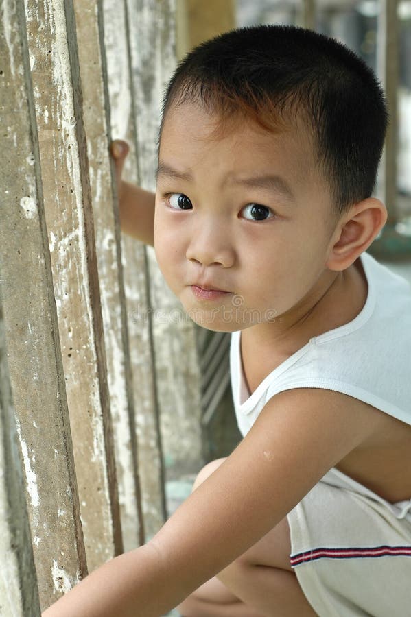 Cute Chinese boy stock image. Image of playful, wooden - 3614055