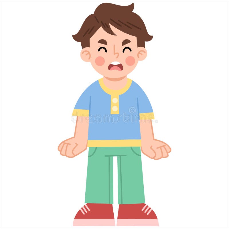 Cartoon Screaming Boy Stock Illustrations – 1,536 Cartoon Screaming Boy ...