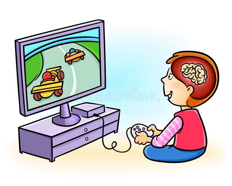 Cartoon Boy Playing Computer Game Stock Illustrations – 1,157 Cartoon ...