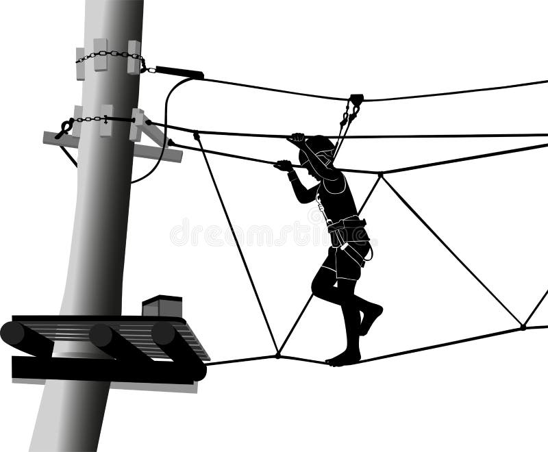 Boy Climbing Rope Stock Illustrations – 690 Boy Climbing Rope Stock ...