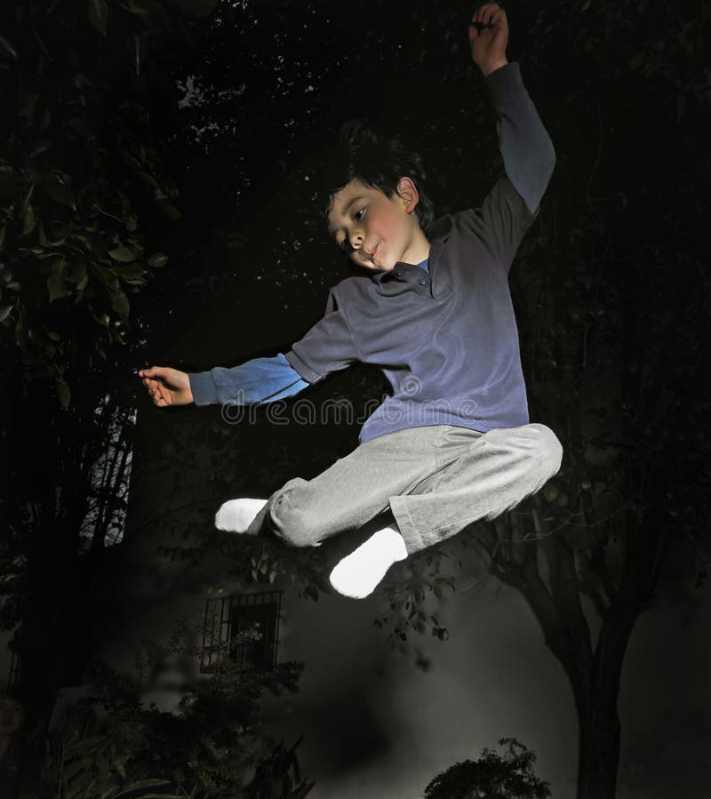 Boy in Air stock photo. Image of spring, aerobatics, beautiful - 31418630