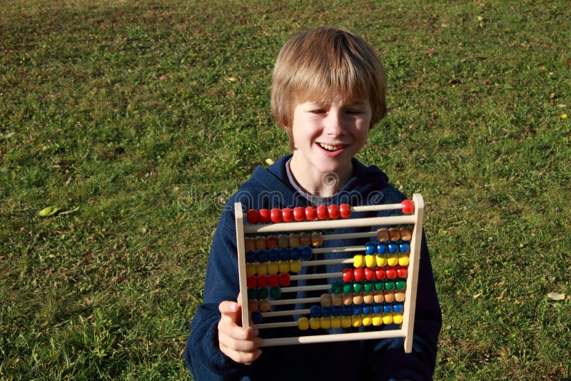 Boy angry from counting stock image. Image of green, yellow - 21817691