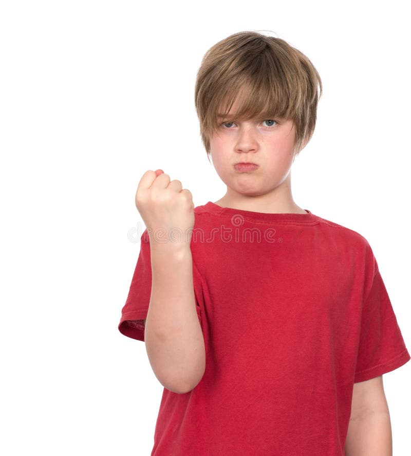 Boy is angry stock photo. Image of isolated, male, child - 39547786