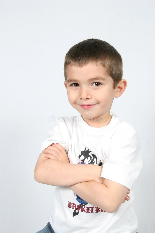 Boy with arms folded stock image. Image of eyes, persons - 1598539