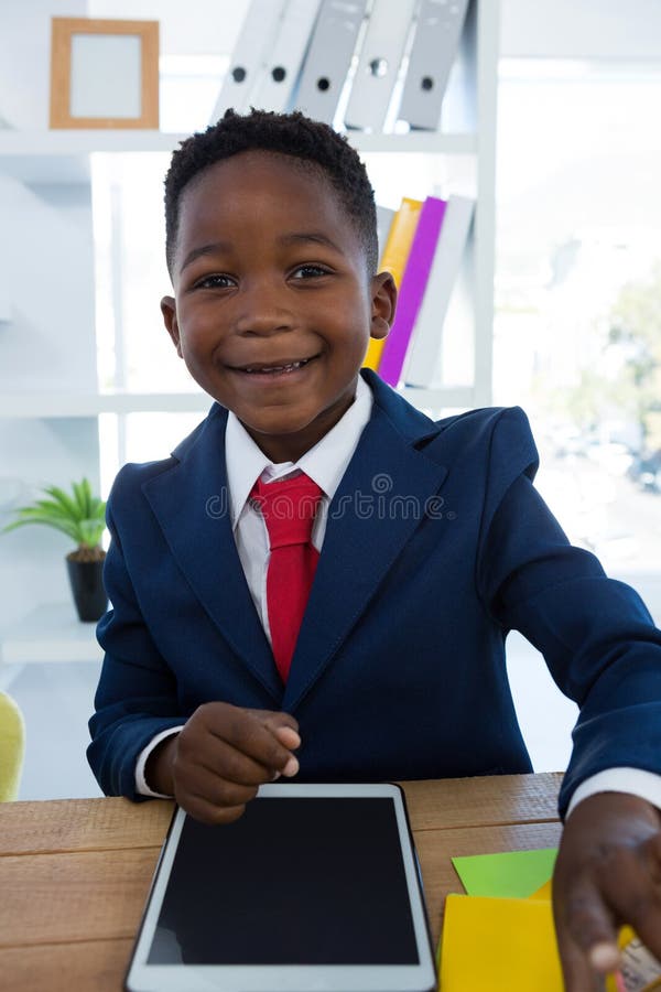 Kids As Business Executives Shaking Hands Stock Photo - Image of ...